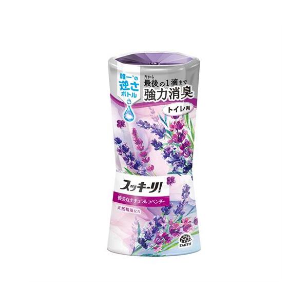 アース製薬　スッキーリ！ トイレ用 優美なナチュラルラベンダー　(400mL)　消臭剤　JANコード：4901080647016　