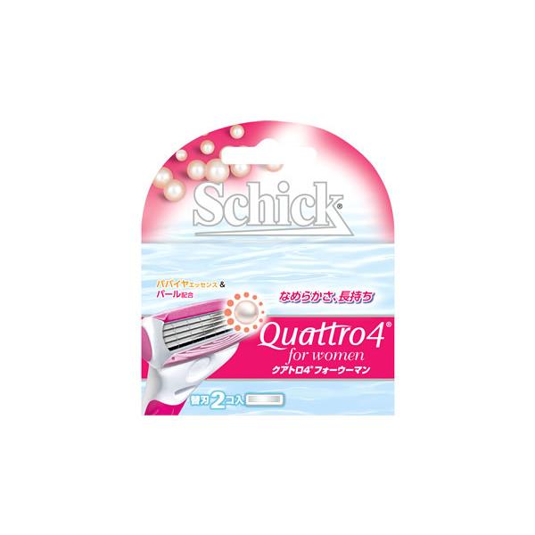 シック クアトロ4 フォーウーマン 替刃 (2個) 女性用カミソリ 4枚刃【売れ筋】