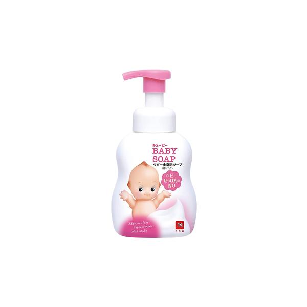 牛乳石鹸 キューピー ベビー全身泡ソープ ベビーせっけんの香り ポンプ付 (400mL) 泡タイプ ベビーソープ ベビーシャンプー　JANコード：4901525005180　