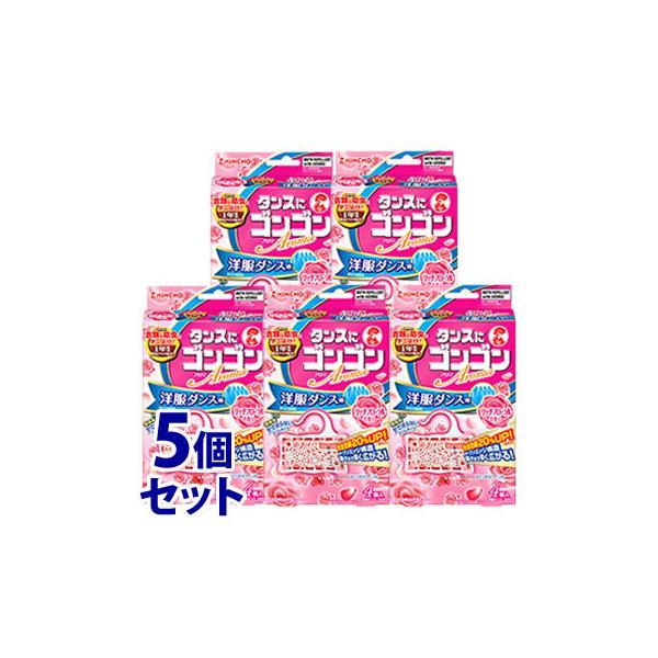 《セット販売》　金鳥　KINCHO　キンチョウ　タンスにゴンゴン　アロマ　洋服ダンス用　1年防虫　リッチフローラルの香り　(4個入)×5個セット　JANコード：4987115842182　