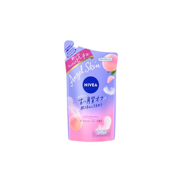 花王 ニベア エンジェルスキン ボディウォッシュ ピーチ＆フルーティーの香り つめかえ用 (360mL) 詰め替え用 ボディソープ　JANコード：4901301361684