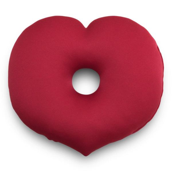 かわいいハート型の穴あきクッションです。産後や痔の痛みのおともに。伸縮性があり、滑らかな肌触りの生地です。座る用途に対応するため、かなり多めの中わた量となっております。生地の伸縮性と相まって「やわっふわっ」といった印象ではなく「もちっむにっ...