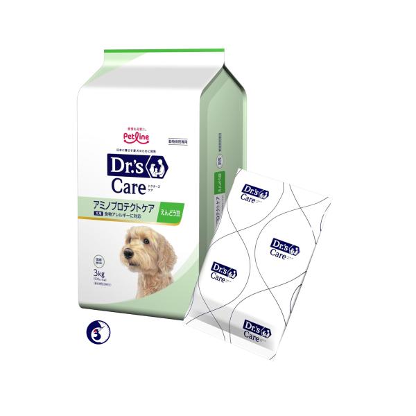 本製品 Dr.'s Care ドクターズケア アミノプロテクトケア えんどう豆 3kgは、食物アレルギーによる皮膚疾患・消化器疾患の犬の食事管理を目的に開発された犬用療法食です。必ず獣医師の指導の下で与えてください。おすすめ犬用 療法食 ド...