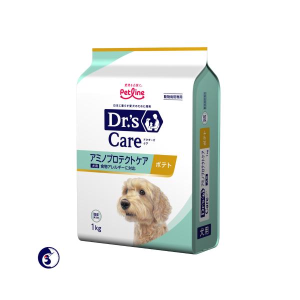 本製品 Dr.'s Care ドクターズケア アミノプロテクトケア ポテト 1kgは、食物アレルギーによる皮膚疾患・消化器疾患の犬の食事管理を目的に開発された犬用療法食です。必ず獣医師の指導の下で与えてください。おすすめ犬用 療法食 ドッグ...
