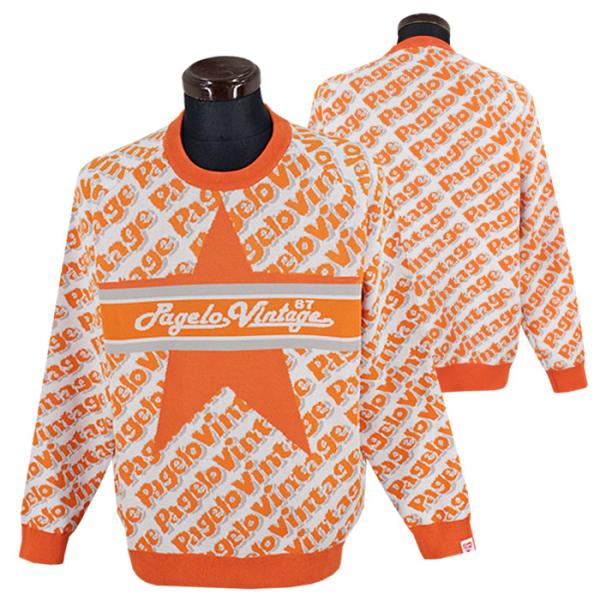 ＰＡＧＥＬＯ<BR>■商品詳細■<BR>【銘柄】パジェロ<BR>【品名】クルーネックサマーセーター<BR>【品番】41-7002-07-75<BR>【カラー】オレンジ<BR&...