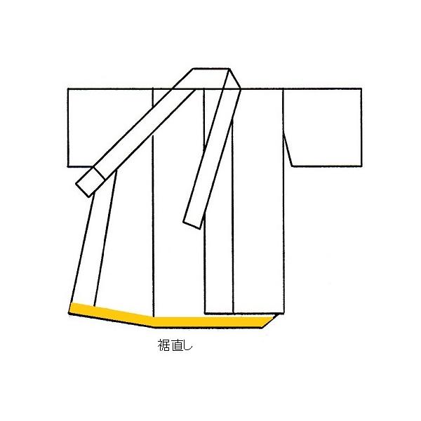 着物裾のスレなどなおします。八掛をずらして身丈を維持する方法です。工期は約50日・時期により変動しますので着用の予定日が重なる場合はご相談ください。※予告なしに2か月以上が必要な場合があります。※ご希望サイズは別途にメールでお知らせいただく...