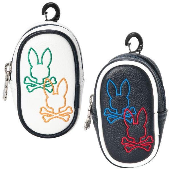 レザー調のソフトな合成皮革素材を採用した２０２６年モデルです。カラフルなバニーとロゴを刺繍で?胆に表現し、ポップでカジュアルながらも?級感を演出しました。ゴルフボール３球の収納が可能で、バッグなどに掛けられるフックも装備しています。小物類の...