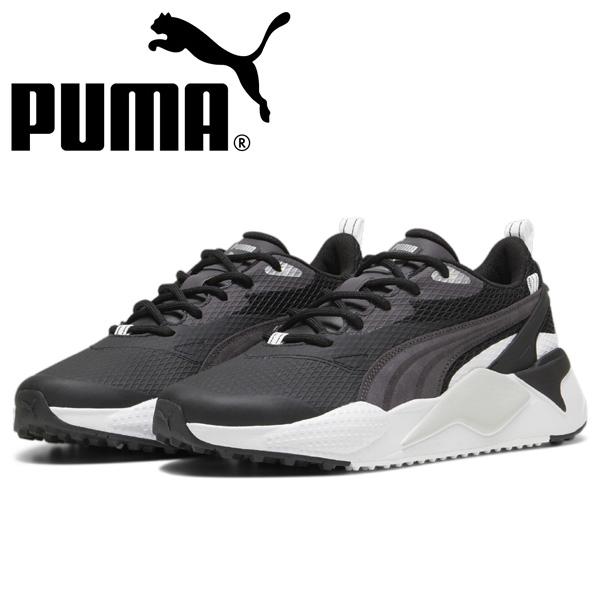 ＰＵＭＡスニーカーのＲＳ−Ｘシリーズからインスピレーションを得て、新たにゴルフ用にデザインしました。ショット時に求められるグリップ力を発揮するアウトソール、スイング時や歩行時の安定性を高める４７個のヘックスラグと１７３個の円錐トラクションラ...