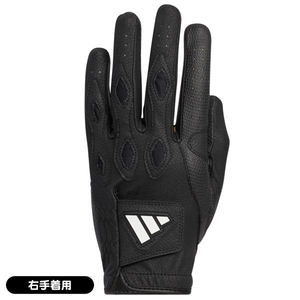 手のひらに独特な質感のある素材を採用した２０２４年モデルです。手首部分は伸縮性を持たせ、面ファスナーで調節可能なので、クラブをしっかりと握ることができます。