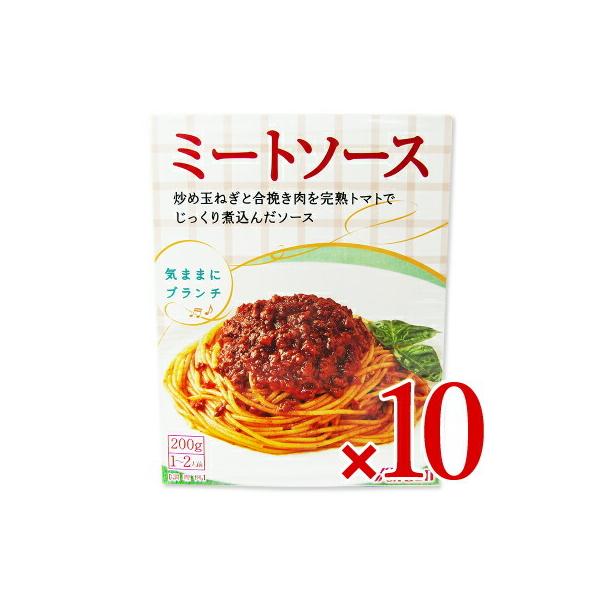 炒め玉ねぎと合挽き肉を完熟トマトでじっくり煮込んだソース。袋（パウチ）の封を切らずに、熱湯の中に入れて、3-5分間沸騰させ、ゆでたてのスパゲティにかけてお召し上がりください。茹であがったスパゲティとミートソースをフライパンで和えると一層美味...