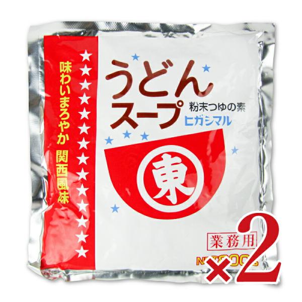かつおと昆布のうま味とコクのあるだしを淡口しょうゆで仕上げた、関西風の粉末うどんだしです。お湯に溶かすだけで、簡単にうどんだしができます。保存料、甘味料は、使用していません。1袋800gを20Lの熱湯に溶いてご使用ください。