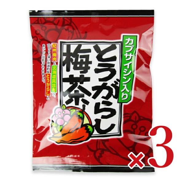 紀州梅肉と北海道真昆布が、ぴりりと辛い刺激的なとうがらしとおいしく出会ってできました。