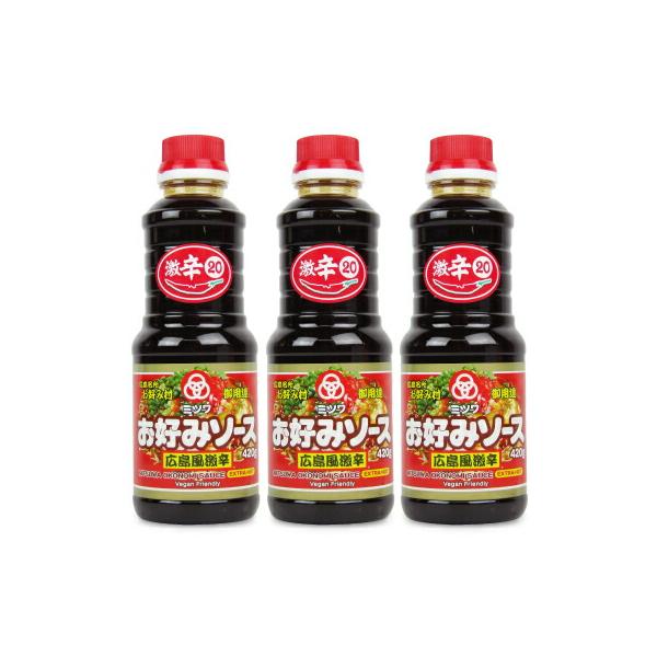 通常の約２０倍の唐辛子成分を配合し、ピリピリとした辛さとすっきりとした甘さを兼ね備えた独特の味が辛党の人にも大好評です。 一度食べるとクセになる辛さが特徴のお好みソースです。