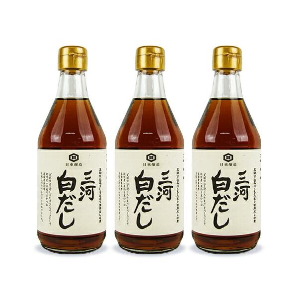 だしの素材は「枕崎産一本釣本鰹」「北海道産真昆布」「愛知県産の干し椎茸」。これらの厳選しただし原料を日東醸造の釜で、ていねいに煮出し、「足助仕込三河しろたまり」と「三州三河みりん」を合わせて風味豊かに仕上げました。うすめるだけでお吸い物や、...