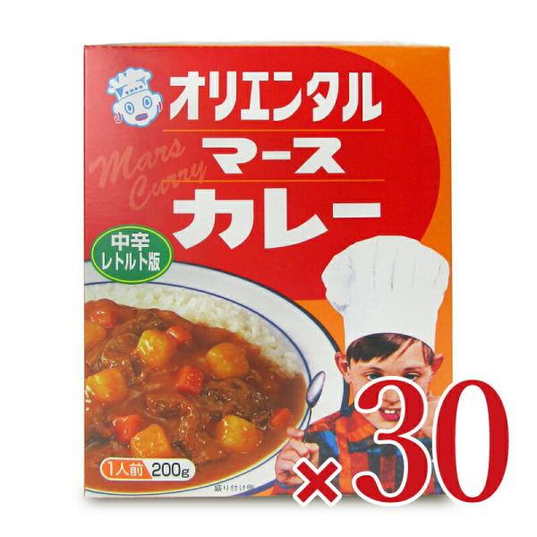 昭和37年発売のロングセラー「マースカレー」のレトルト版です。オリエンタル独自のマースチャツネとともにじっくり煮込んだ、どこか懐かしく、まろやかで、コクのある味わいをお楽しみください。
