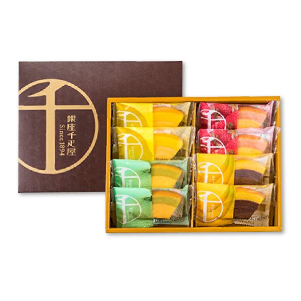 銀座千疋屋が厳選したくだものの果汁を練り込んだ生地を、一層一層丁寧に焼き上げたフルーツクーヘンです。イチゴ＆ミルク、レモン＆はちみつ、メロン＆ミルク、バナナ＆チョコ　各2個/計8個はちみつを使用しております。１歳未満の乳児には与えないでください。