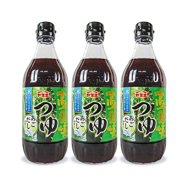 飛び魚（あご）を使ったつゆです。厳選した焼きあご（飛魚の焼き干し）、鰹節などから良質の水（霧島山系地下水）でだしをとった風味豊かなストレートつゆです。