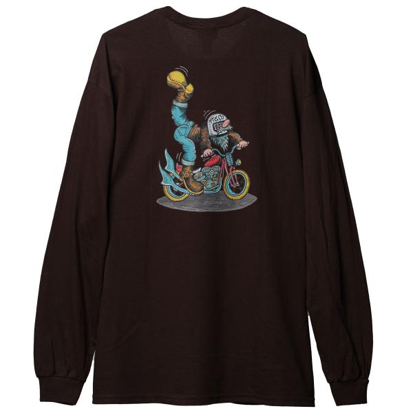 【PANCHO1 L/S T-SHIRT BROWN】（PANCHO1　L/S　Tシャツ　ブラウン）代表Hiroの交流のあるタトゥーアーティスト”PANCHO”が描いたデザイン。ボディーは6.0オンス、ブラウンです。バックにプリントしました...
