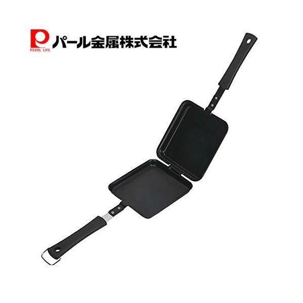 【商品概要】外はサクッと、手軽にホットサンド。色々な具をはさんで、オリジナルホットサンド作り！※耳はつぶれません。6枚切・8枚切の食パンOK！直火で焼けばアウトドアでも活躍！簡単レシピ付き！りんごとクリームチーズのホットサンドの場合、中火で...