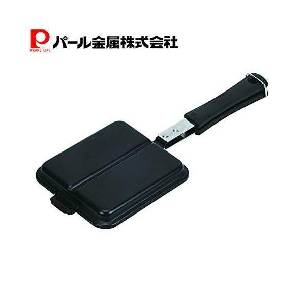 【商品概要】外はサクッと、手軽にホットサンド。色々な具をはさんで、オリジナルホットサンド作り！※耳はつぶれません。6枚切・8枚切の食パンOK！仕切り付きなので、分けてフライパンとしても使えます。お弁当作りに最適です。直火で焼けばアウトドアで...