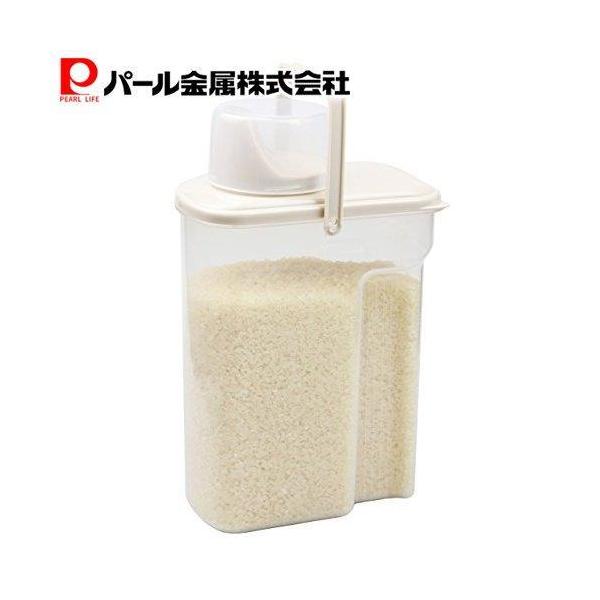 【商品概要】スリムなので冷蔵庫のドアポケットにスッキリ収納ふたは計量カップになっていて1合まで計れる【スペック】素材:本体・カップ:ポリプロピレン ふた・つる:ポリエチレン