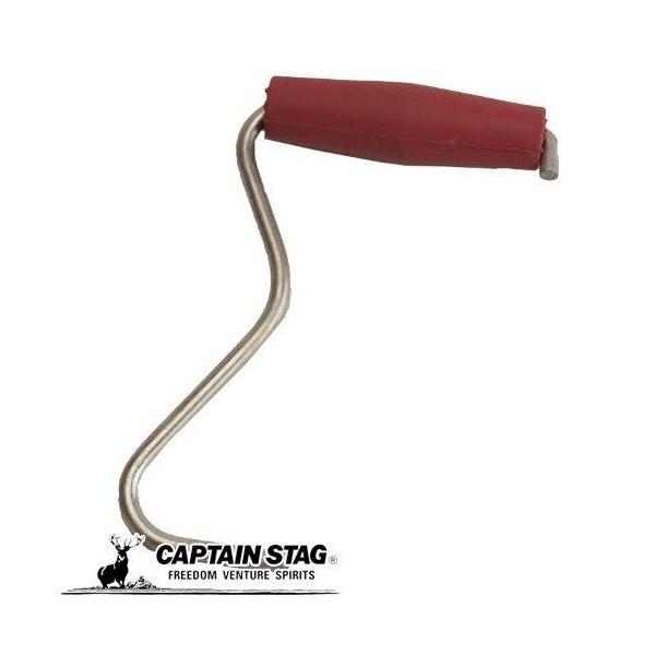 【商品概要】簡単にペグを抜く為のお助けグッズ。握りやすいラバー製グリップ。材質:本体/鉄(亜鉛めっき)、グリップ/合成ゴム