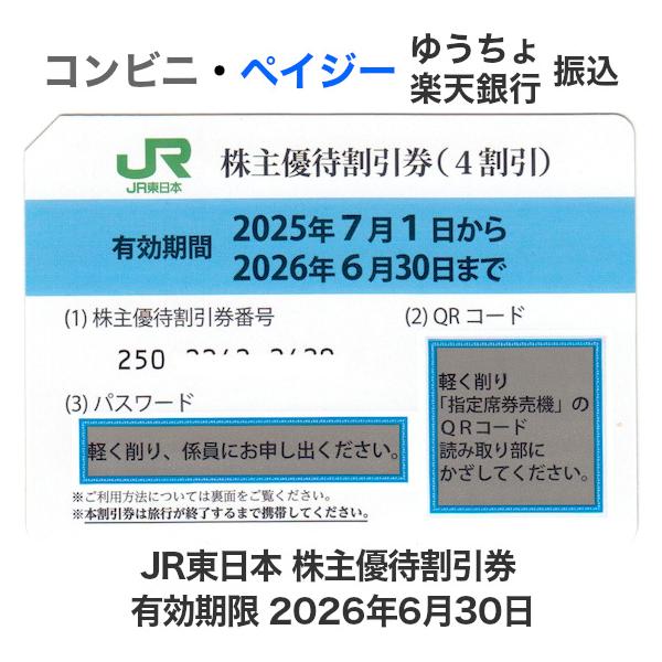 ※この商品はクレジットカード決済・PayPay残高払いはご利用いただけません。東日本旅客鉄道（JR東日本）株主優待割引券 10枚セット（1枚あたり 2,750円）有効期間　2025年7月1日から2026年6月30日まで・JR東日本の「えきね...