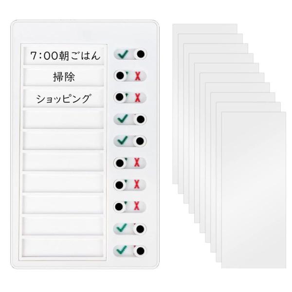 【商品名】　チェックリスト TO DO リスト 持ち物チェッカー ブランクカード10枚付き 忘れ物チェッカー 日常生活計画 雑用チャート メモ帳 スケジ★★ラッピングについて★★当店ではラッピングは承っておりません。ご了承くださいませ。★★...