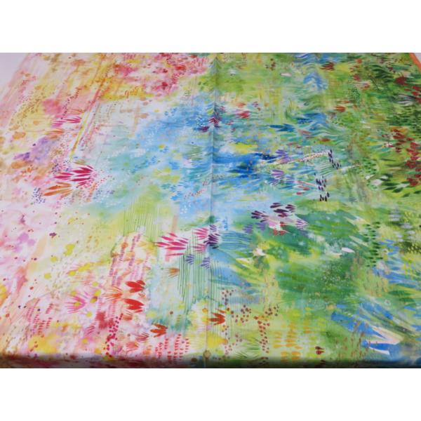 1枚目の画像の左右が生地の巾になります。プリントが左右非対称の生地です。Moda Fabrics（モダファブリックス）は、テキサス州ダラスを拠点とする世界的なファブリックブランドです。常時30名以上のデザイナーとライセンス契約を結び、多彩な...