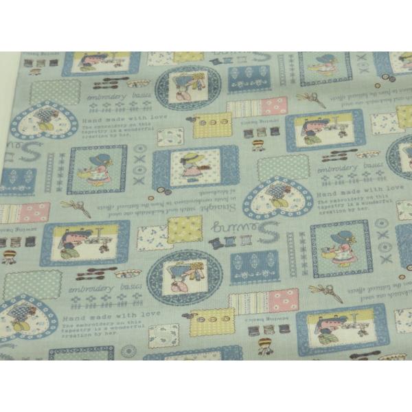 サンボンネット・スーは世界中で愛されている、サンボンネット（日よけ帽子）を被って顔の隠れた、エプロンやワンピース姿のかわいらしい女の子です。このサンボンネット・スー、通称スーちゃんはパッチワーク生地やアップリケのモチーフとして特別な人気を誇...