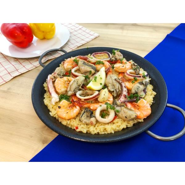 国産素材にこだわった簡便・時短・個食キットフライパンで簡単調理！海鮮とパエリアスープが一緒になった3〜4人前セットです。ご自宅で家族みんなで作ってみたいパーティーメニュー！好きな人にはたまらない「牡蠣」が主役のパエリアにパエリア専用米と野菜...