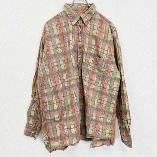 ■商品情報【管理番号】00005050【ブランド】GLOBE TROTTER/グローブトロッター【アイテム】長袖シャツ【対象】ユニセックス【重量】250g【表記サイズ】M【付属品】なし【商品説明】【サイズ】→M,L相当身幅→61着丈（後ろ丈...