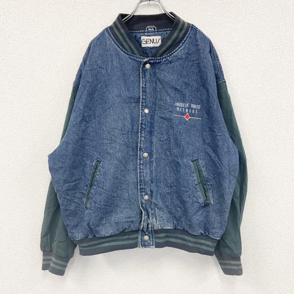 ■商品情報【管理番号】00009469【ブランド】no brand/ノーブランド【アイテム】スタジャン【対象】ユニセックス【重量】900g【素材】コットン【表記サイズ】XL【付属品】なし【商品説明】【サイズ】→XL身幅→70着丈（後ろ丈）→...