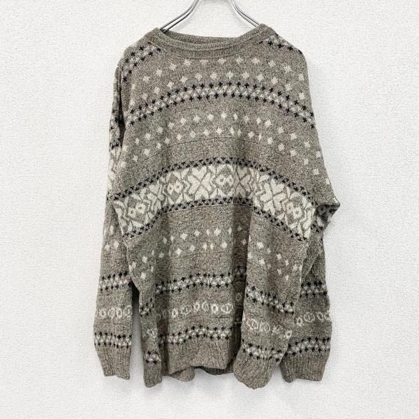 ■商品情報【管理番号】00009859【ブランド】no brand/ノーブランド【アイテム】ニット【対象】ユニセックス【重量】500g【素材】アクリル/ウール【表記サイズ】XL【商品説明】【サイズ】→XL身幅→62着丈（後ろ丈）→71袖丈→...