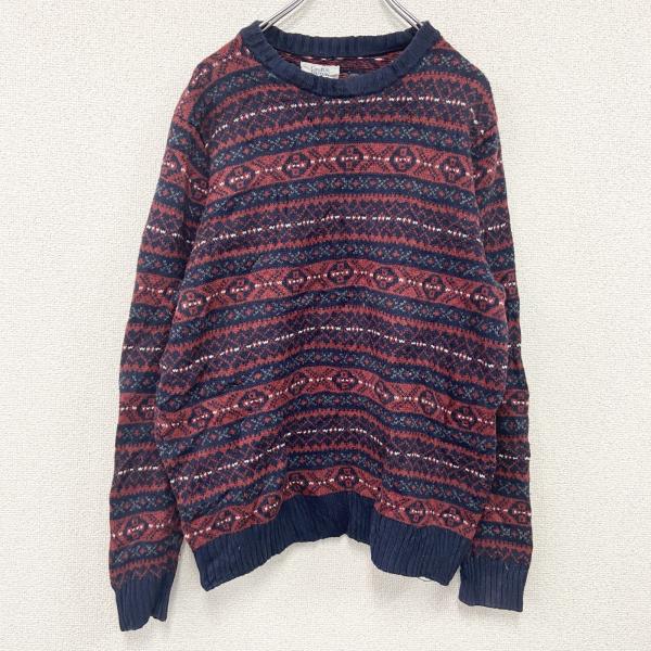 ■商品情報【管理番号】00010294【ブランド】no brand/ノーブランド【アイテム】ニット【対象】メンズ【重量】500g【素材】コットン/アクリル【表記サイズ】M【商品説明】【サイズ】→M身幅→54着丈（後ろ丈）→62袖丈→60肩幅...
