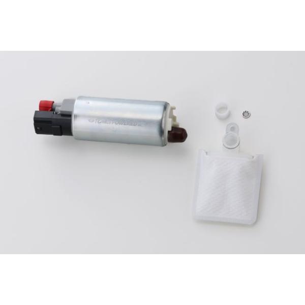 東名パワード　ランサーエボリューション7/8/9　車種別専用フューエルポンプタービンやカムシャフトを交換してエンジンを高出力化すると、その吸入空気量に見合った燃料の確保が必要です。このフューエルポンプは大流量で多くの高出力エンジンに対応し、...