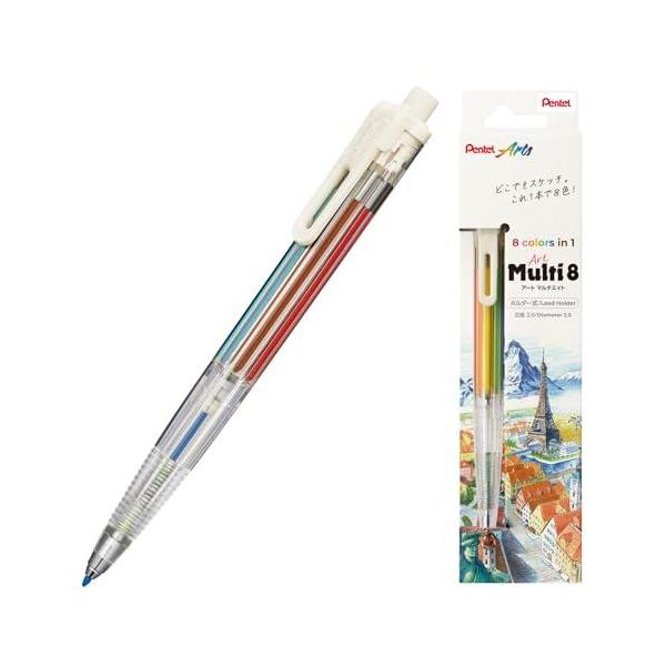 ●サイズ：17mm ×13mm ×140mm●種類/赤・黄緑・青・黄・スカイブルー・橙・ピンク・茶●材質:軸:PC クリップ:ABS 先金、チャック:真鍮 頭冠