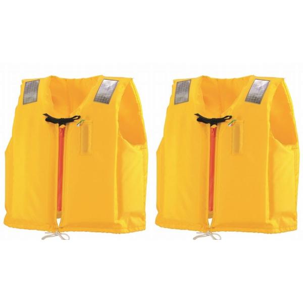用途：小型船舶用救命胴衣型式承認番号第：3670号カラー：イエローサイズ胸囲：120cm適応体重：90kgまで浮 力：8.7kgf