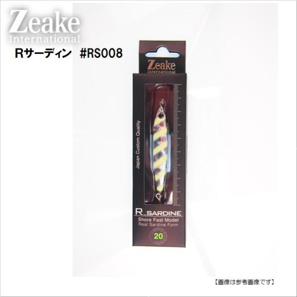 品番：ＺＥＡＫＥ(ジーク)R-SARDINE　20ｇ　ゼブラグローカタクチフォルムから生まれたリアルスイミング系メタルジグRサーディン(リアルサーディン)は、フィッシュイーターが最も好むベイトである。 左右対称のセンター後方ウエイトバランス...