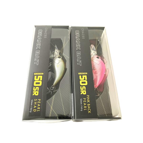 アルファタックルクレイジー クランクベイト 50SR 50mm 9.0g　です。リップがカバーにヒットする際の進入角度に着目し、根がかりのしづらさを徹底追及。障害物を絶妙にかわしつつ、即座に立ち上がって泳ぎ続ける高い回避能力と遊泳能力を持つ...