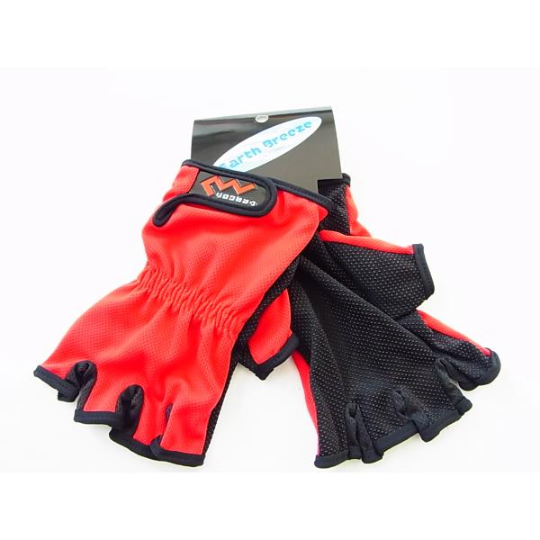 マルシン漁具フィッシンググローブ(布) 全切 レッド　です。掌には滑り止め加工が施されています。吸湿発散性に優れています。ルアー・フライ・ラインをつけるときなど、指が自由に使えてとても便利です。■サイズ：フリーサイズ/マジックテープで調整可...