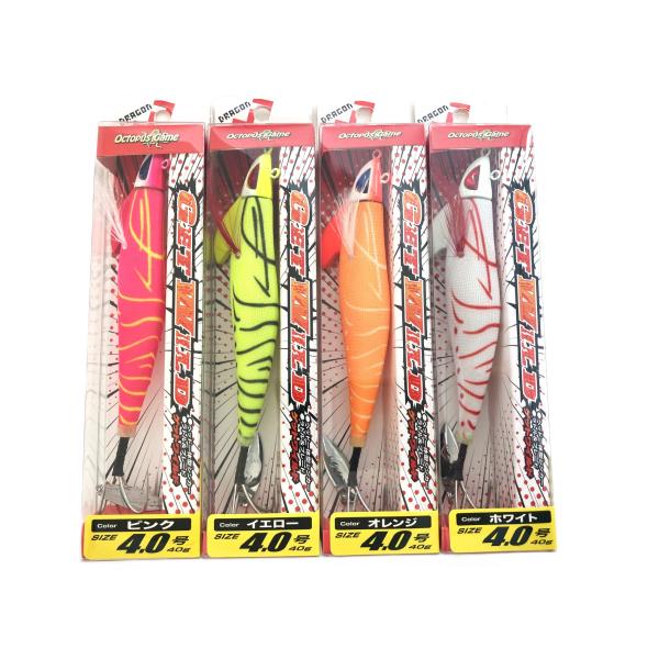 マルシン漁具ラトル内臓 タコエギ ゲットワイルド 4号 です。ヘッドとシンカーの一体型でより安定したフォールを実現！ラトルとブレードのＷ効果でタコの食い気に強烈アピール！！カラーは全４色、サイズは4号！！アピールブレードはウィローリーフタイ...