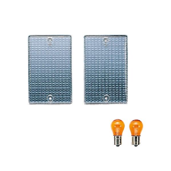 ウインカー ウィンカー ウインカーレンズ ウィンカーレンズ クリアレンズ くりあ れんず クリア ウインカーユニット フロントウインカー レンズカバー ウインカーライト トラック トラック用 24V 24ボルト アンバー球 バルブ付き アン...