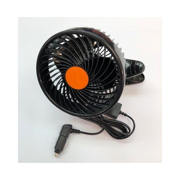 ■商品名：5インチ 静音クリップファン 12V 24V共用 590344■サイズ：直径 150mm■定格電圧：DC24V 最大約0.4A■DC12V 最大約0.6A■電源コード：シガープラグ付き 3m■コメント無段階風量調節機能付き。左右3...