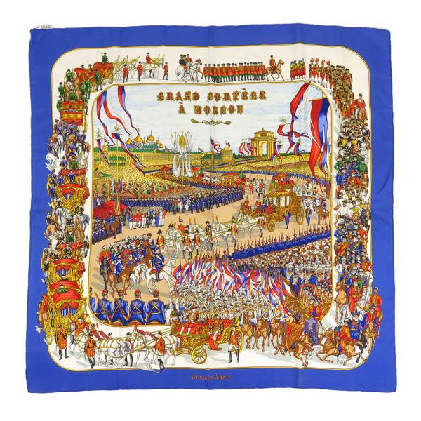 [商品番号] 282471[ブランド名] エルメス[商品名] カレ 90 GRAND CORTEGE A MOSCOU モスクワ大行進 ユニセックス[付属品] [型番] [サイズ] 約87cm×約89cm[素材] [重量] [商品仕様] [...