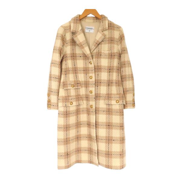 [商品番号] 283112[ブランド名] シャネル[商品名] ココマーク グリポワ ツイード コート レディース[付属品] [型番] [サイズ] タグがカットされているため不明 着丈約98cm 肩幅約39cm 身幅約45.5cm 袖約54....