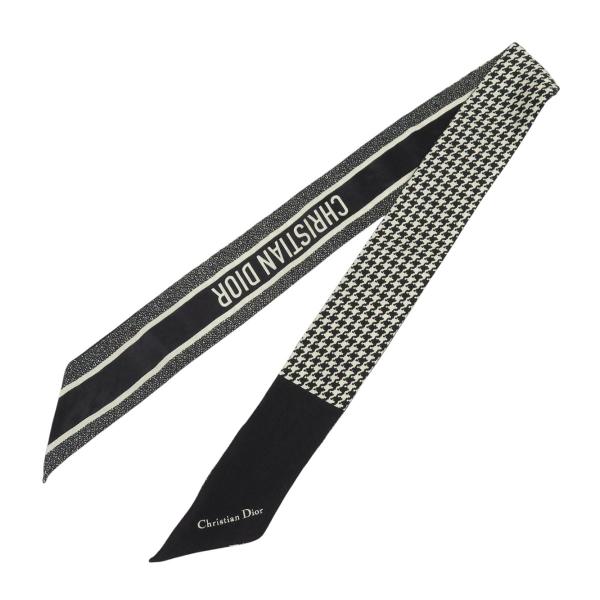 [商品番号] 285085[ブランド名] ディオール[商品名] 30 Montaigne ミッツァ スカーフ ユニセックス[付属品] 箱[型番] [サイズ] 約6cm×約100cm[素材] [重量] [商品仕様] [カラー] ブラック ホワ...