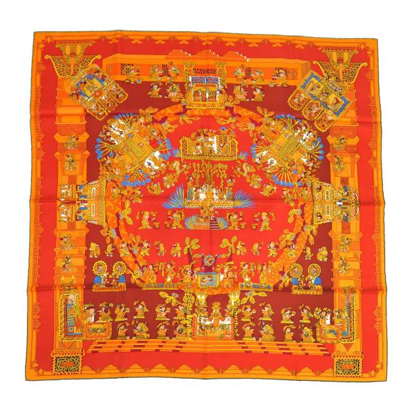 [商品番号] 285140[ブランド名] エルメス[商品名] カレ 90 ASTRES et SOLEILS 天体と太陽 スカーフ ユニセックス[付属品] [型番] [サイズ] 約88cm×約87cm[素材] [重量] [商品仕様] [カラ...