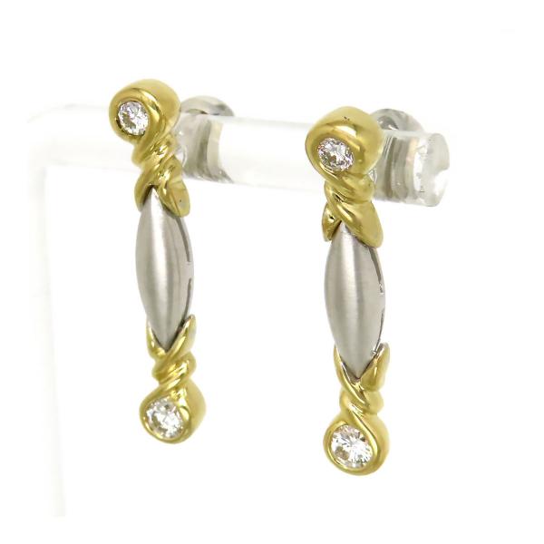 [商品番号] 287329[ブランド名] モニッケンダム[商品名] コンビ ピアス レディース[形状] ピアス[付属品] -[品番/REF] -[サイズ] 全長28.0mm×4.2mm ダイヤモンド部分4.8mm(枠込)[素材] 750(K...