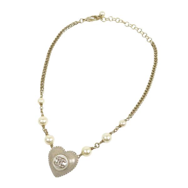 [商品番号] 288265[ブランド名] シャネル[商品名] ココマーク ハート コスチュームパール ネックレス ユニセックス[付属品] 箱[型番] [サイズ] 全長約40cm トップ約2.3cm×約2.4cm[素材] GP コスチュームパ...